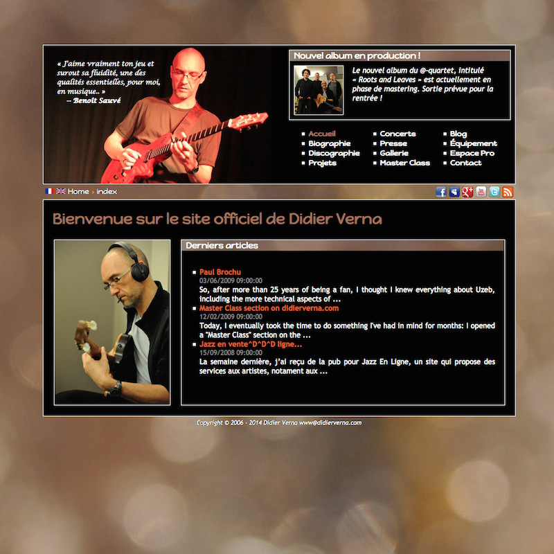 Bienvenue sur le site officiel de Didier Verna